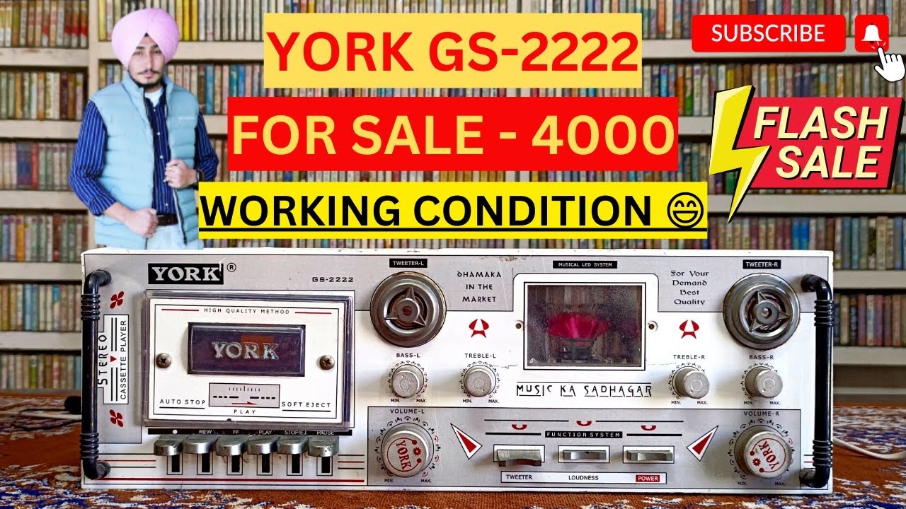 YORK GS-2222 STERO CASSETTE PLAYER FOR SALE पुरानी यादें ताजा करें ...