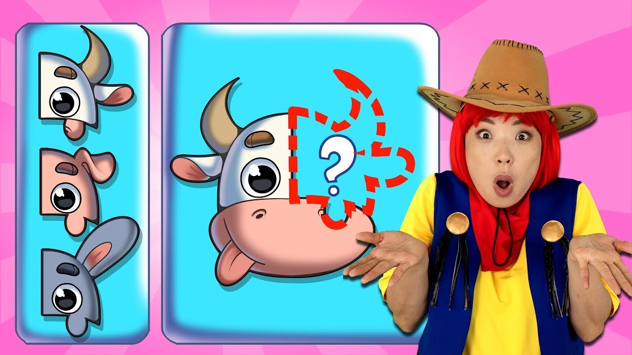 Animal Puzzle + More | Nursery Rhymes | Kids Songs | @dominoki - YouTube