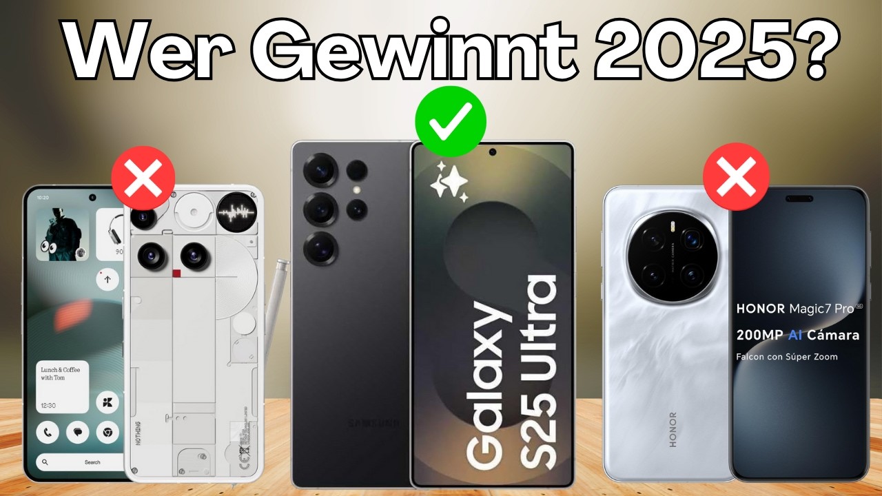 Die besten Android Smartphones 2025 – Vergleich & Ranking - YouTube