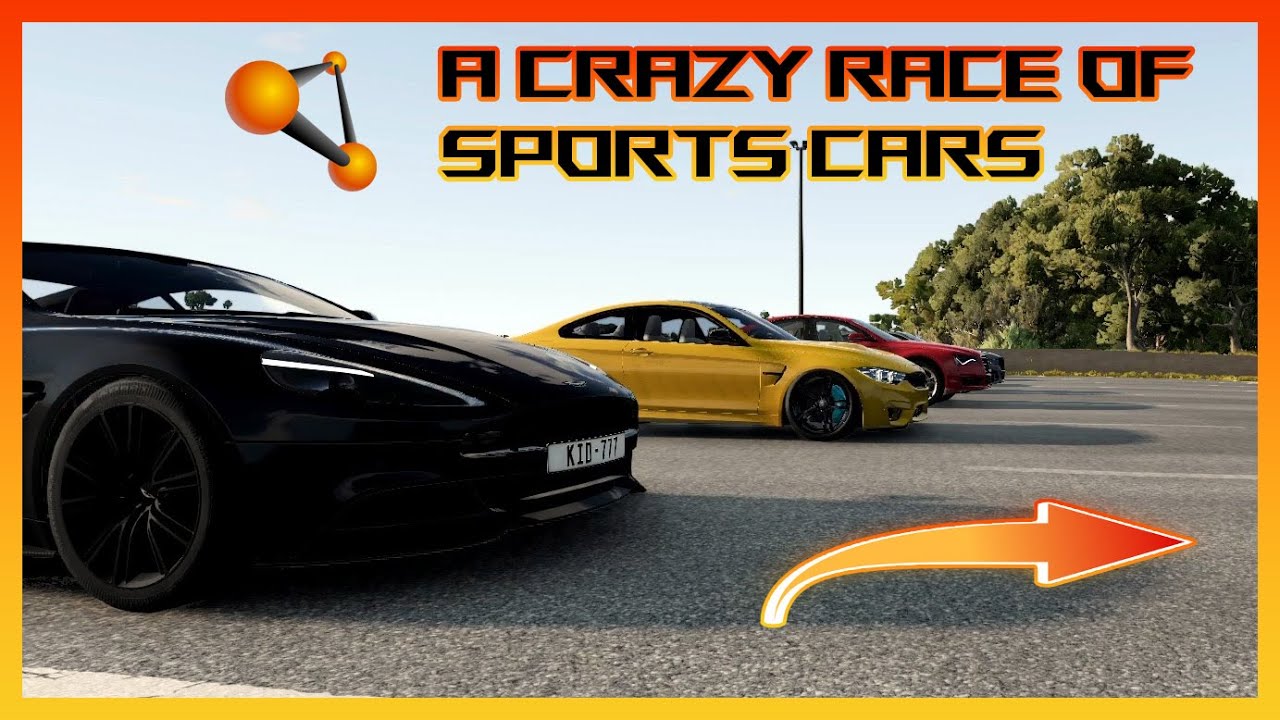 Crazy sports car competition - YouTube