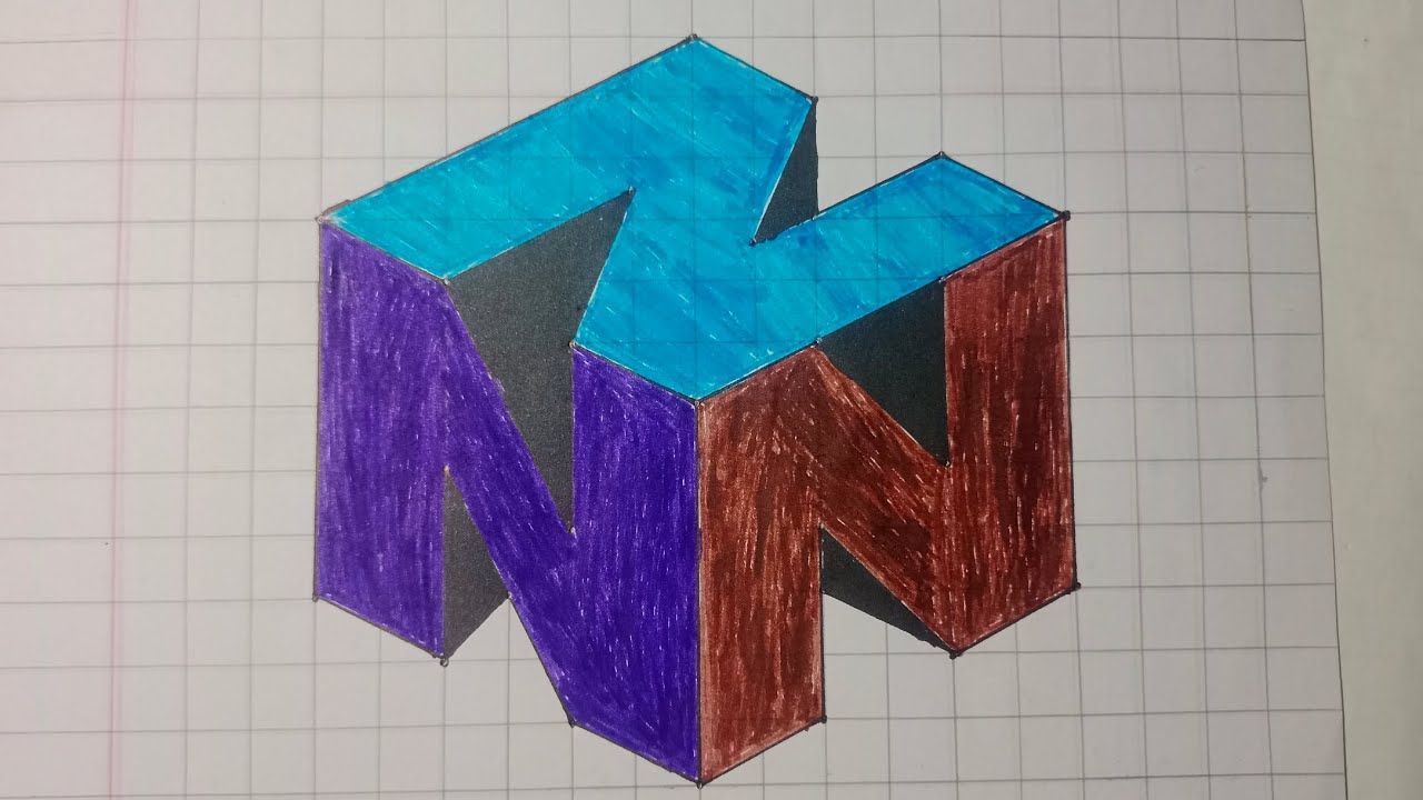 Easy step by step 3d drawing | how to draw 3d drawing | kaise 3d ...