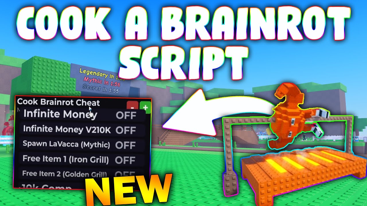 *NEW* Cook Brainrot Script (PASTEBIN 2025) (INFINITE MONEY , SPAWN ...