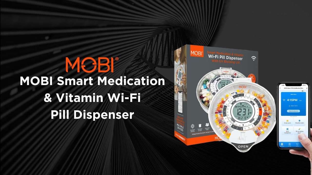 MOBI Smart Medication & Vitamin Pill Dispenser | Usage & Setup - YouTube