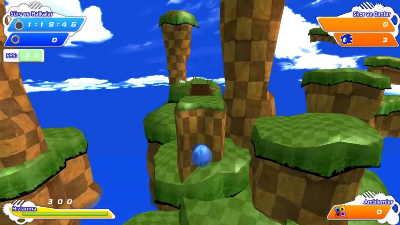 Sonic BGE Anniversary Seaside Hill very fast speed run, and something ...