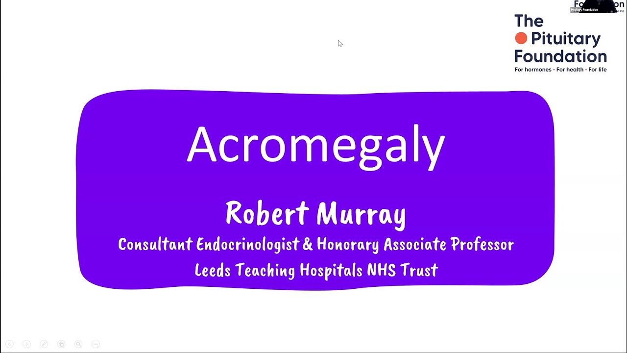 Online event: Acromegaly with Dr Rob Murray - YouTube