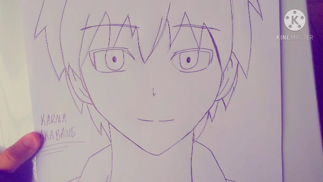 Drawing Karma Akabane - YouTube