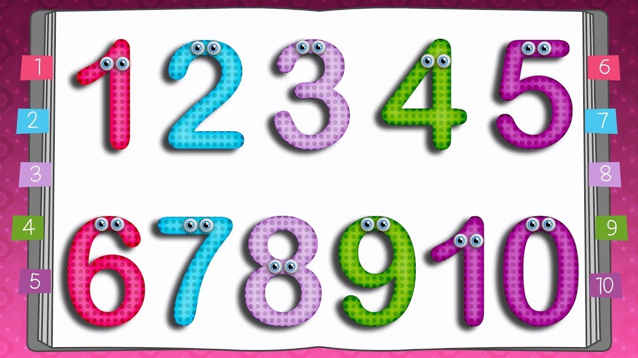 123 learning | 123 Number Names | 1-10 | Counting Numbers | learn color ...