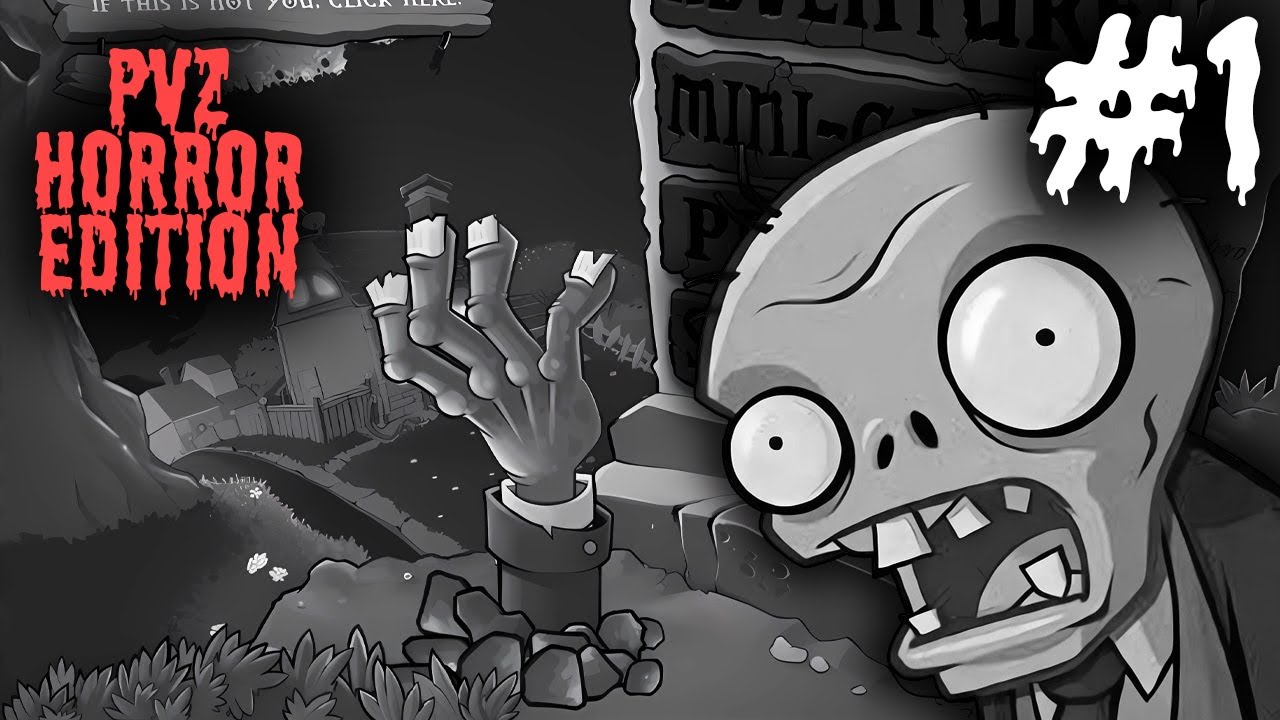 AKU MENCOBA GAME PVZ VERSI HORROR 😱 !! Plants VS Zombies Horror Edition ...