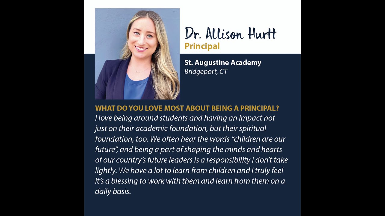 Principal Profile: Dr. Allison Hurtt, St. Augustine Academy, Bridgeport ...