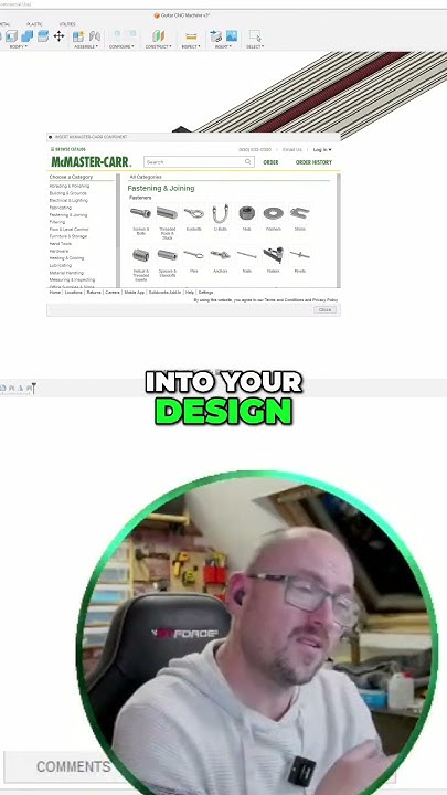 Speed Up Fusion 360 Designs by Importing McMaster-Carr Components! - YouTube