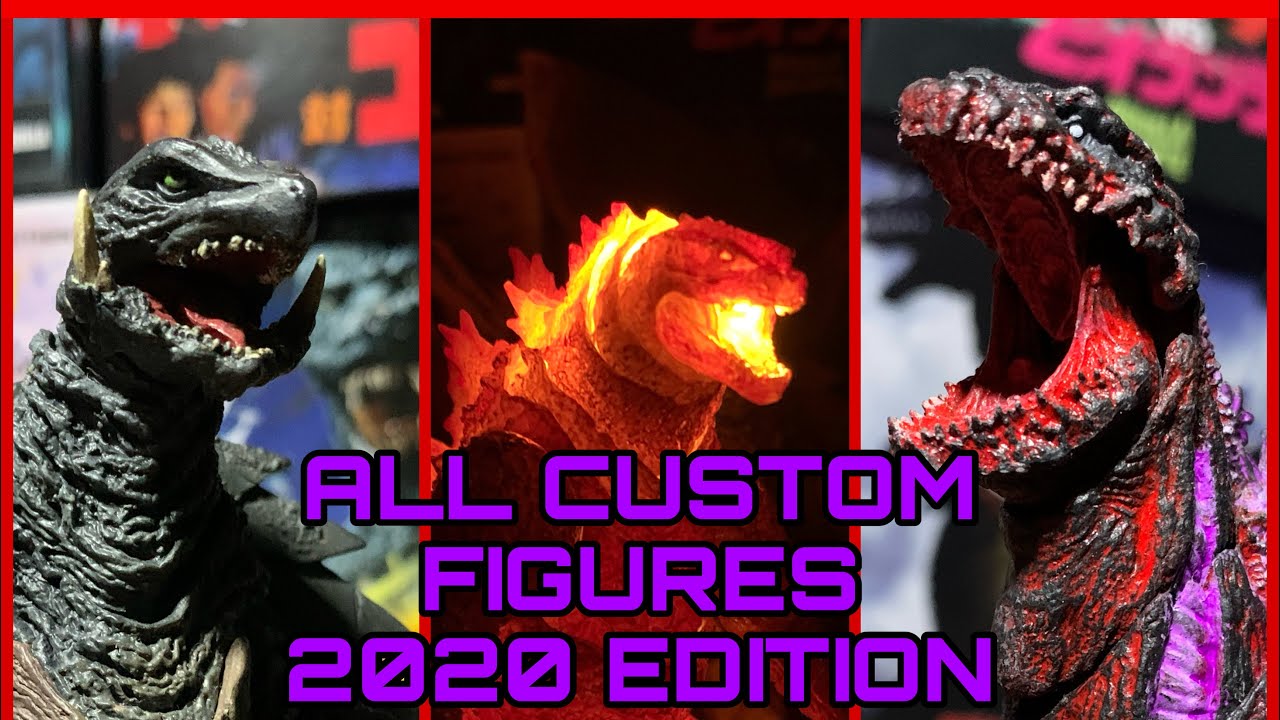 Custom Godzilla figures: 2020 Edition - YouTube