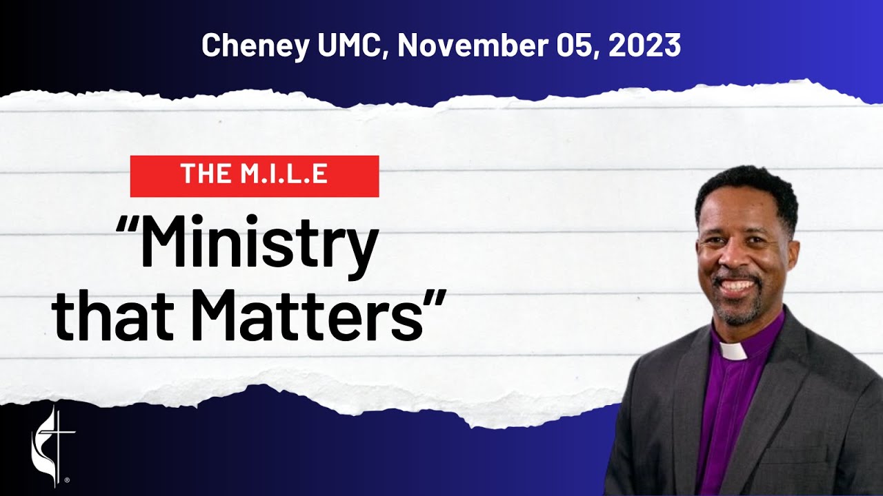 MINISTRY THAT MATTERS | Bishop Cedrick Bridgeforth | November 5, 2023 ...