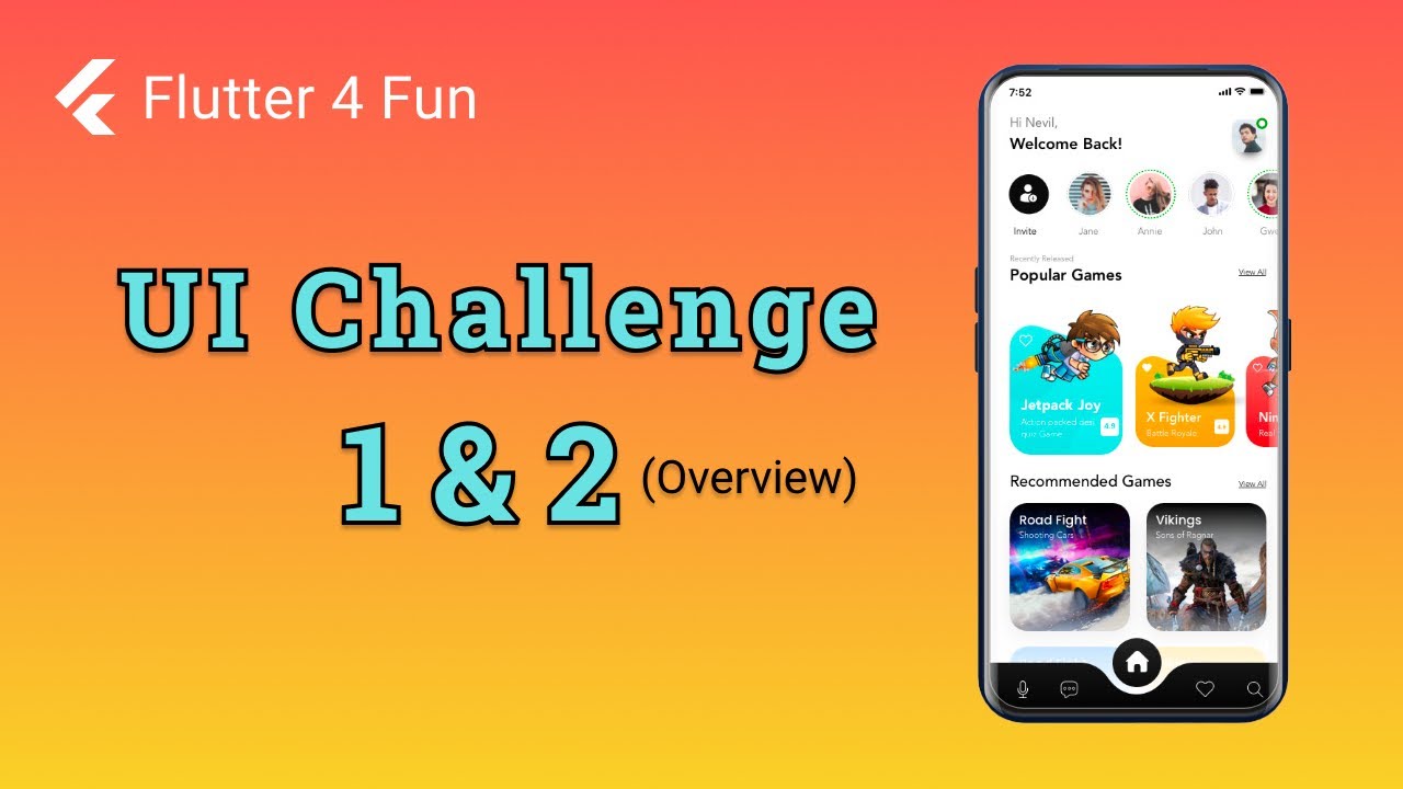 Flutter Ui Challenge 1 And 2 Overview From Blog Youtube
