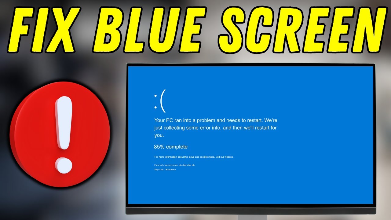 How To Fix Blue Screen Of Death Windows 11 - YouTube
