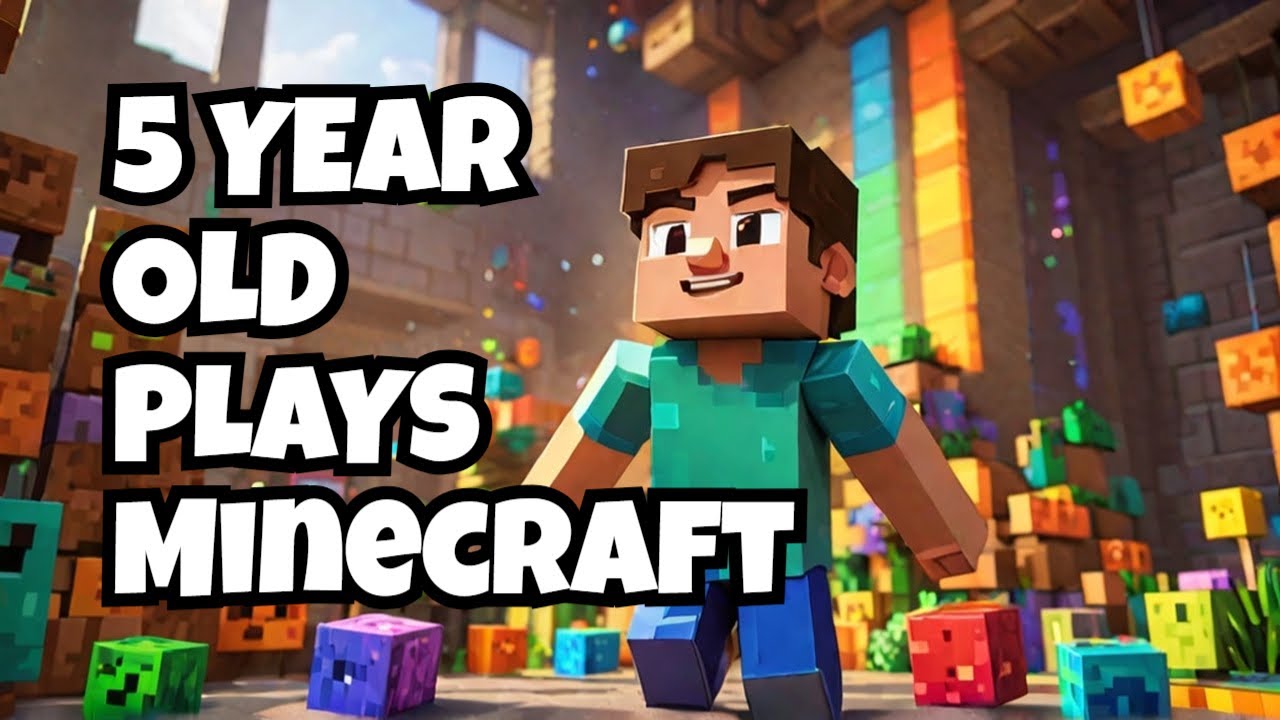 What Happens When a 5 Year Old Plays Minecraft for the First Time - YouTube