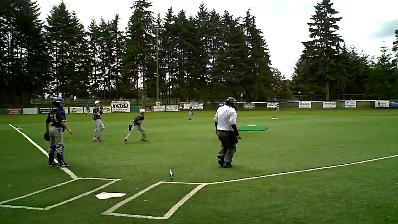 Marcellus fields bunt and throws runner out at first base. - YouTube