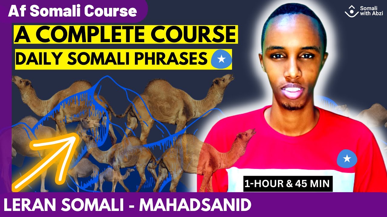 Somali For Beginners Daily Life Somali Complete Crash Course Youtube