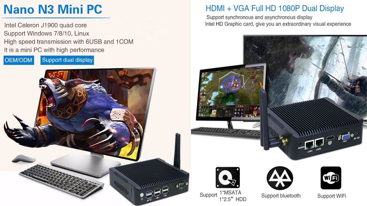 Fanless J1900 Mini PC - Compact, Powerful, and Versatile - YouTube