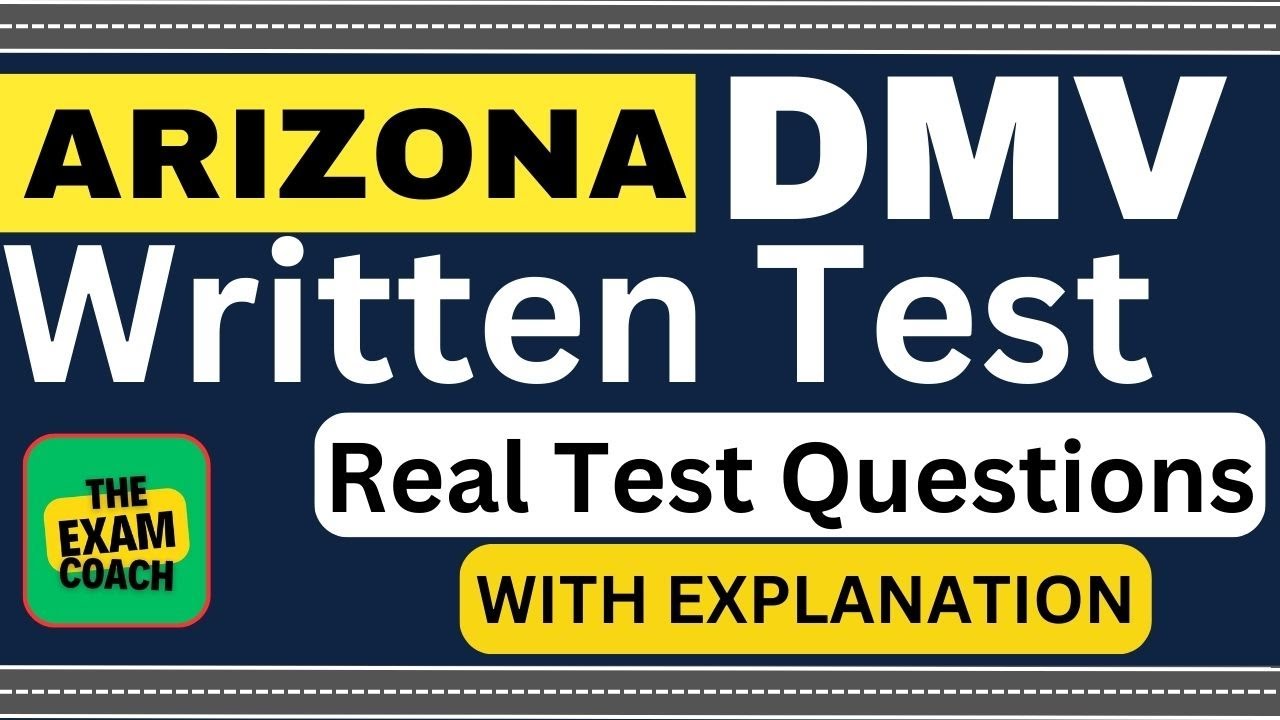 Arizona DMV Written Test (Questions / Answers with Explanation) - YouTube