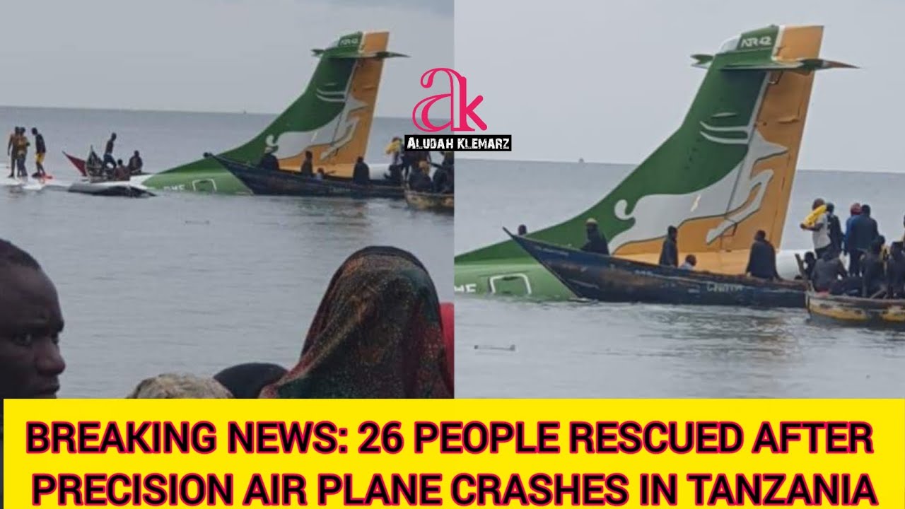 BREAKING NEWS: 26 PEOPLE RESCUED AFTER PRECISION AIR PLANE CRASHES IN ...
