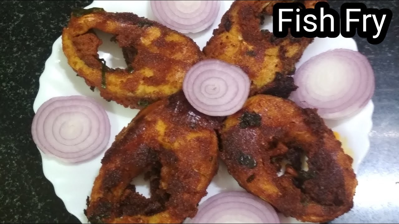 Andhra style Rohu fish fry / Crispy and Tasty Katla fish fry /Andhra ...