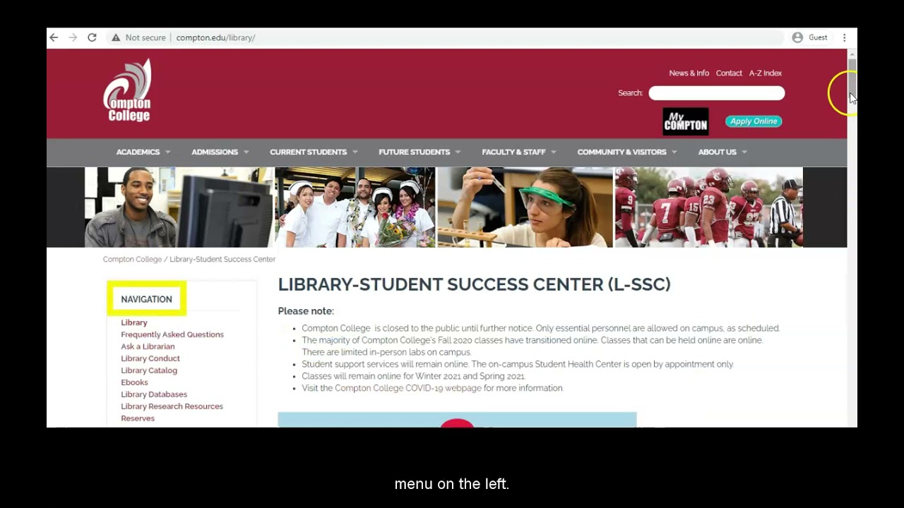 Compton College Library Tour - YouTube