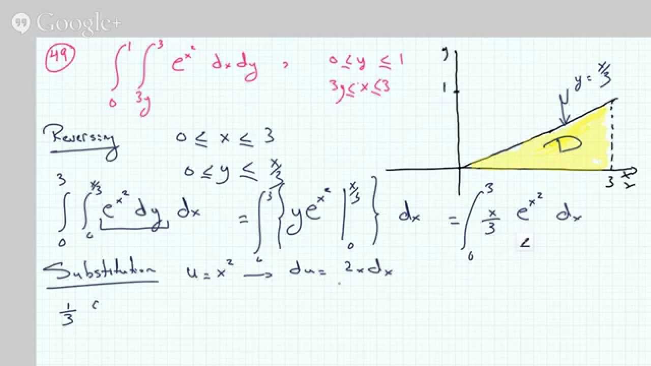 EVALUATING Double Integral BY REVERSING ORDER OF INTEGRATION YouTube evaluating-double-integral-by-reversing-order-of-integration-youtube