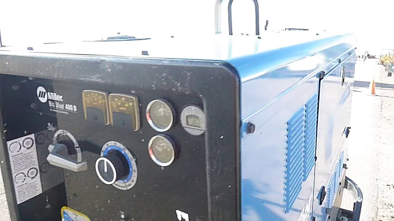 Miller Big Blue 400D DC Welder - YouTube