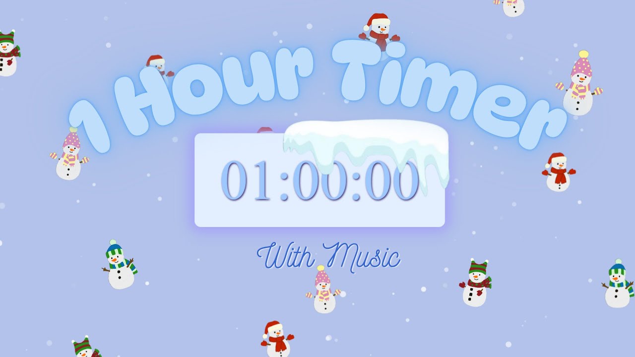 ☃️ 1 Hour Cute and Cozy Timer | With Lo-Fi Music | Aesthetic Snowman ...