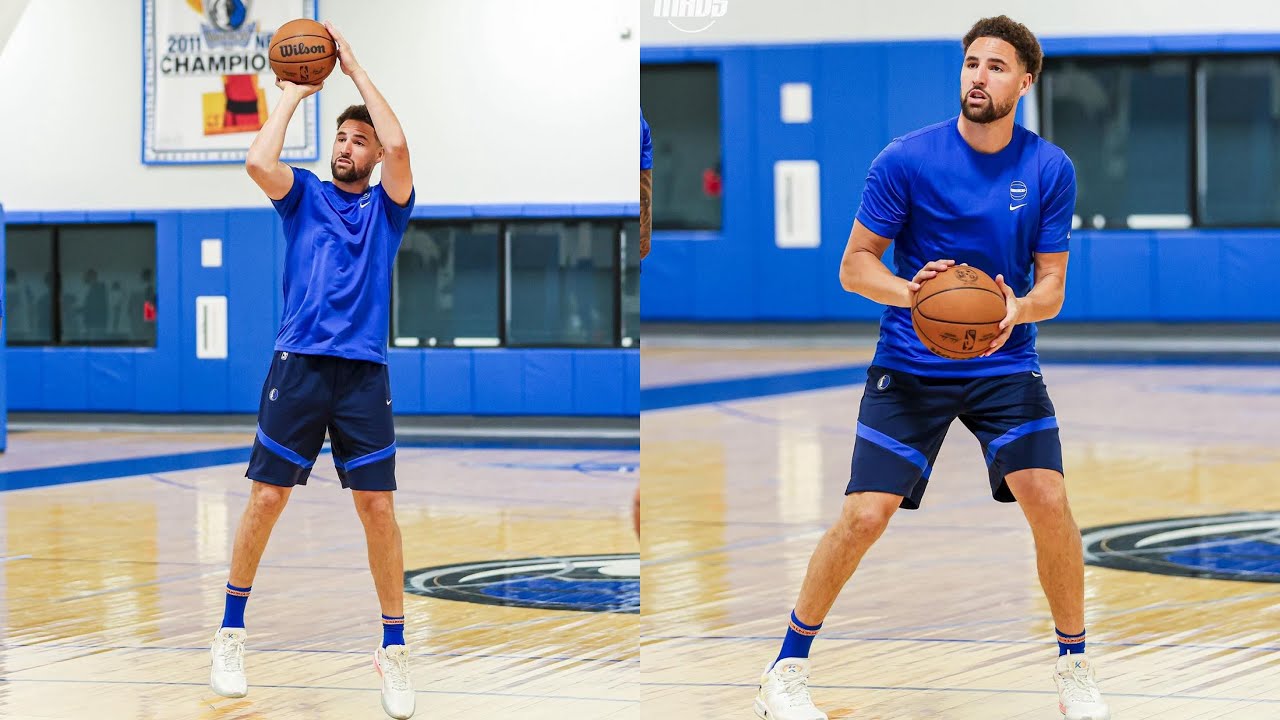 Klay Thompson’s first day training with the Dallas Mavericks - YouTube
