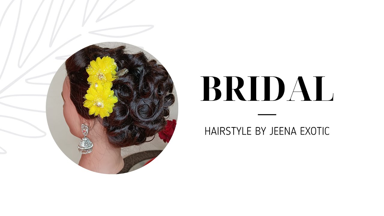 Bridal Hairstyle Look For Pre Wedding Photoshoot - YouTube