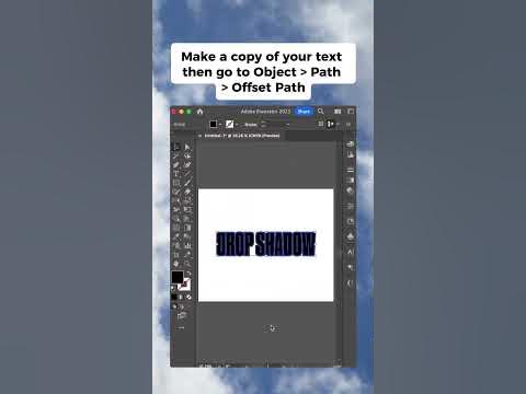 Learn How To Create a Drop Shadow Text Effect | Adobe illustrator Tutorial - YouTube