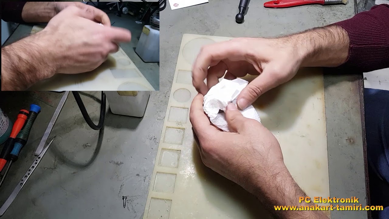 BGA Chip Reballing, Chip yenileme nasıl yapılır - YouTube