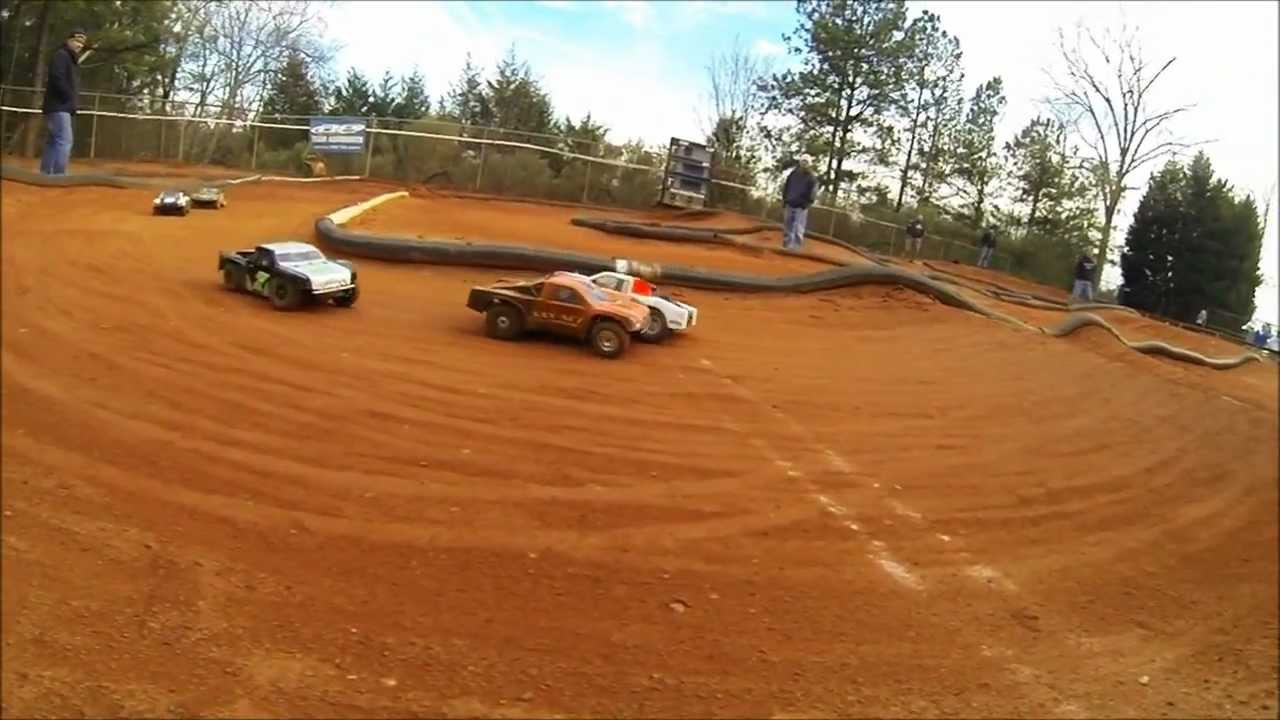 Hobby Stop Short Course rc racing jumping slow motion 2 gopro - YouTube