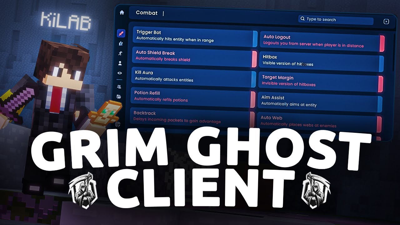 Grim Ghost Client For Minecraft 1.21.1 - Complete Client Overview ...