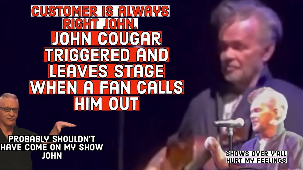 John Cougar gets triggered by paying customer and storms off stage ...