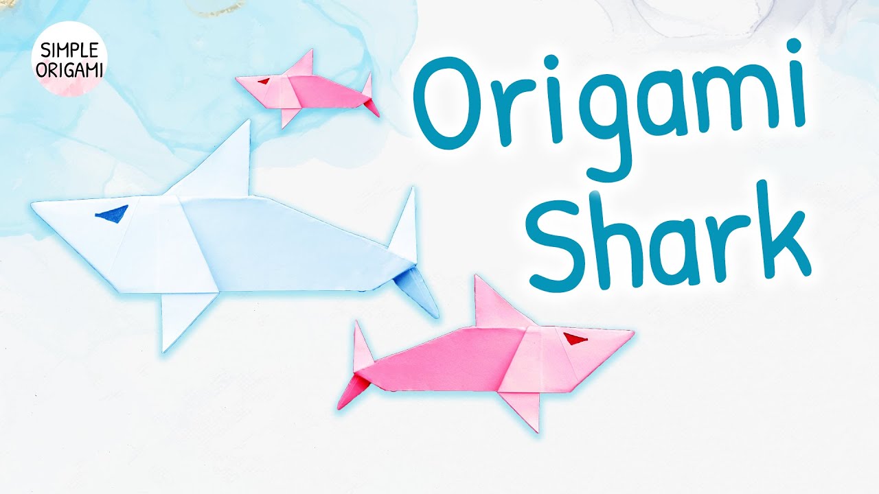 Origami Shark Easy - Origami Shark Tutorial - How To Make A Origami ...