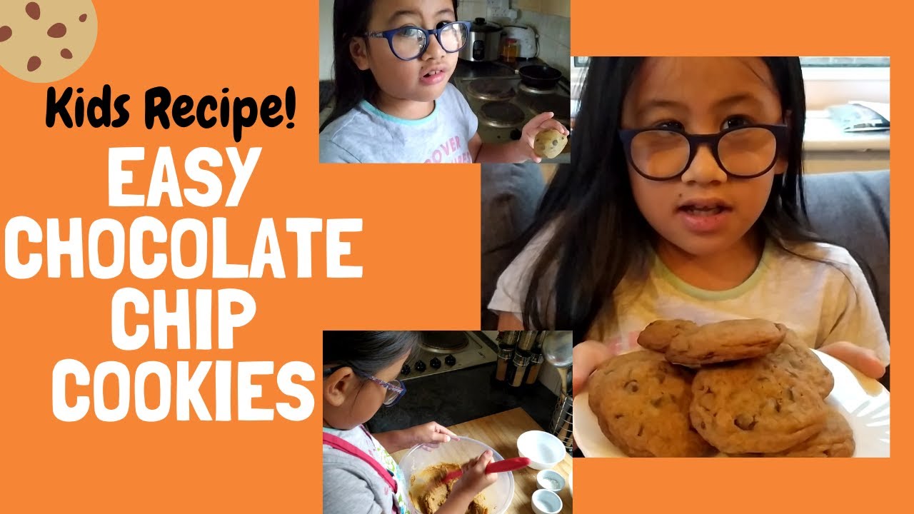 EASY CHOCOLATE CHIP COOKIES RECIPE FOR KIDS - YouTube