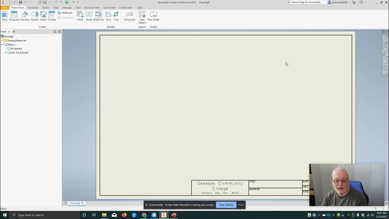 Inventor - Changing Drawing Title Block Paper Size - YouTube