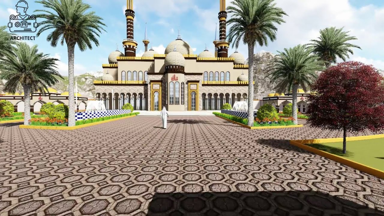 Mosque 3D Visualization Walk-Through & Animation - 3D Animation of ...