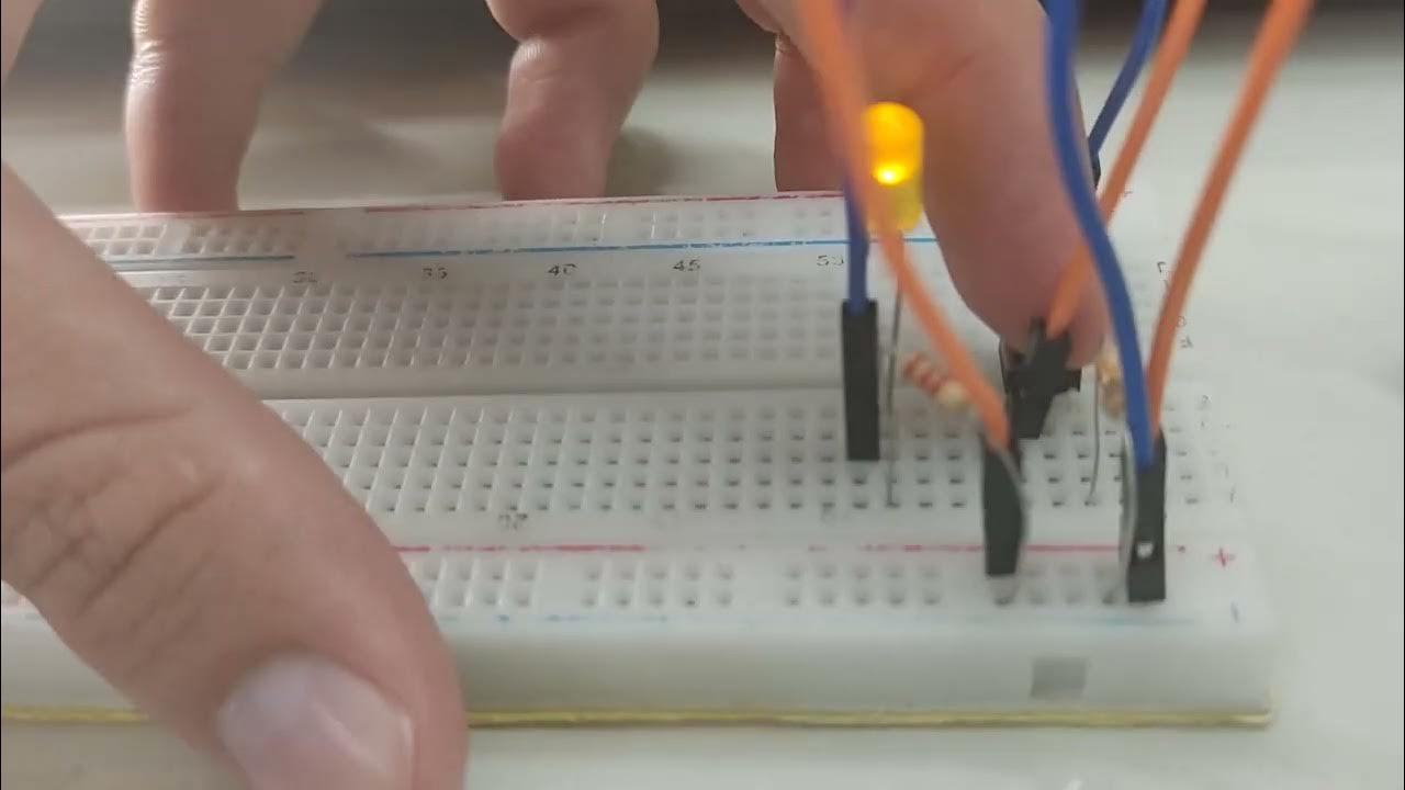 Led ligando e desligando clicando no botão-Nerd+Atleta - YouTube