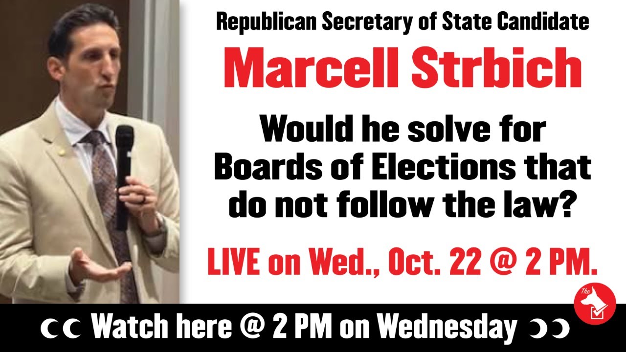 Sec. of State Candidate Marcell Strbich - LIVE - YouTube