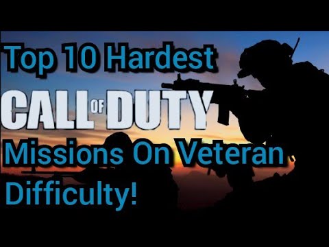 Top 10 Hardest Call of Duty Missions (Veteran Difficulty) - YouTube