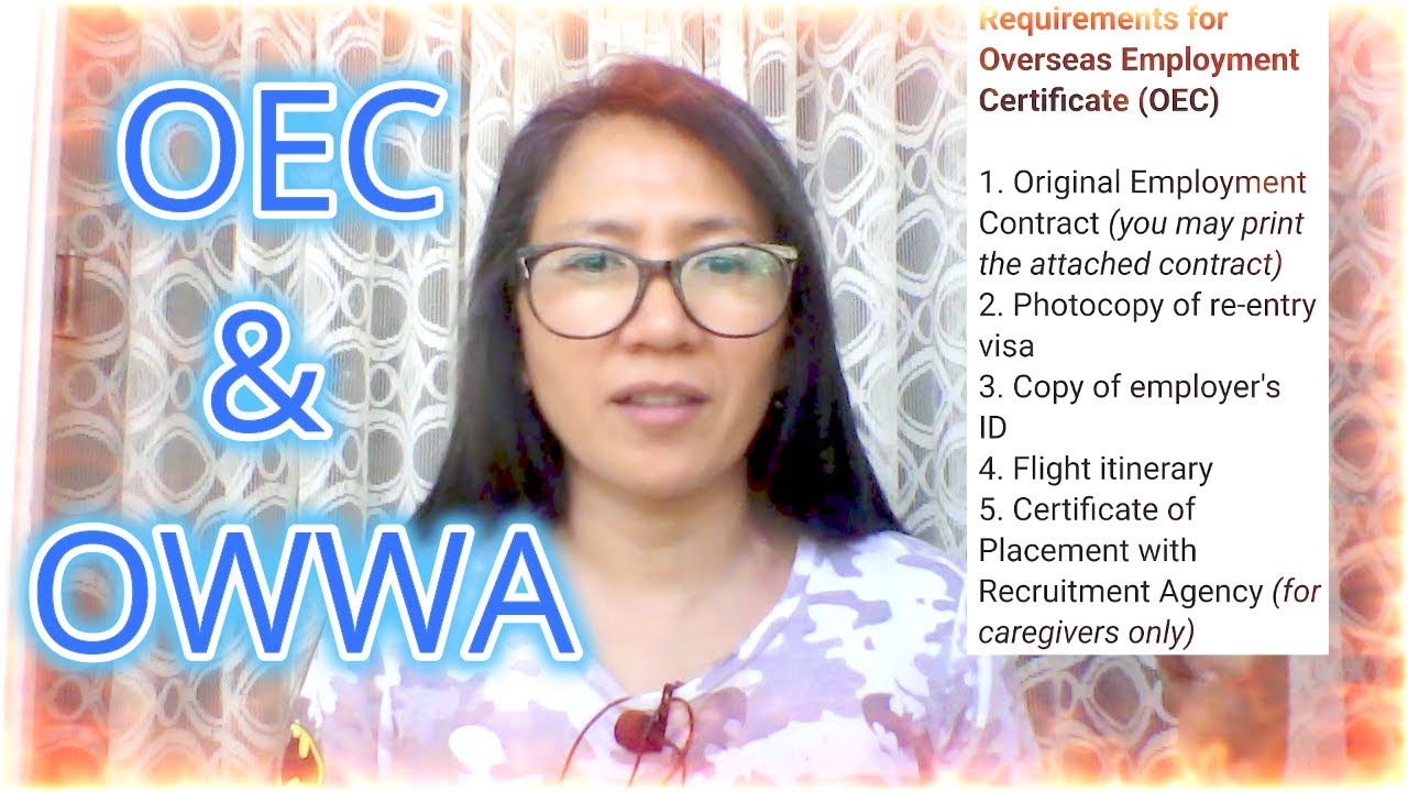 OEC & OWWA - YouTube
