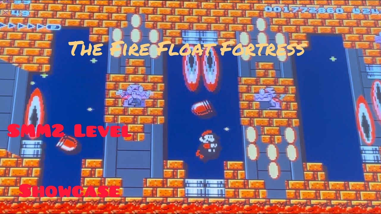 Super Mario Maker 2 Level Showcase: The Fire Float Fortress - YouTube
