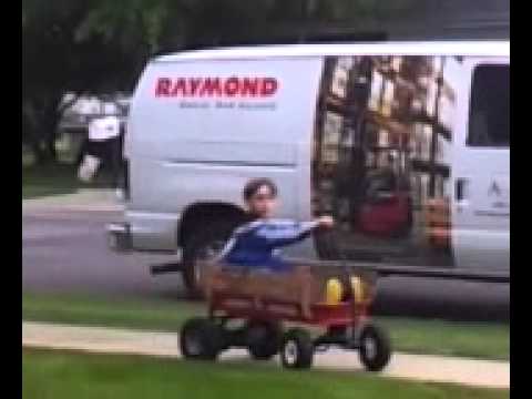 Homemade electric wagon - YouTube