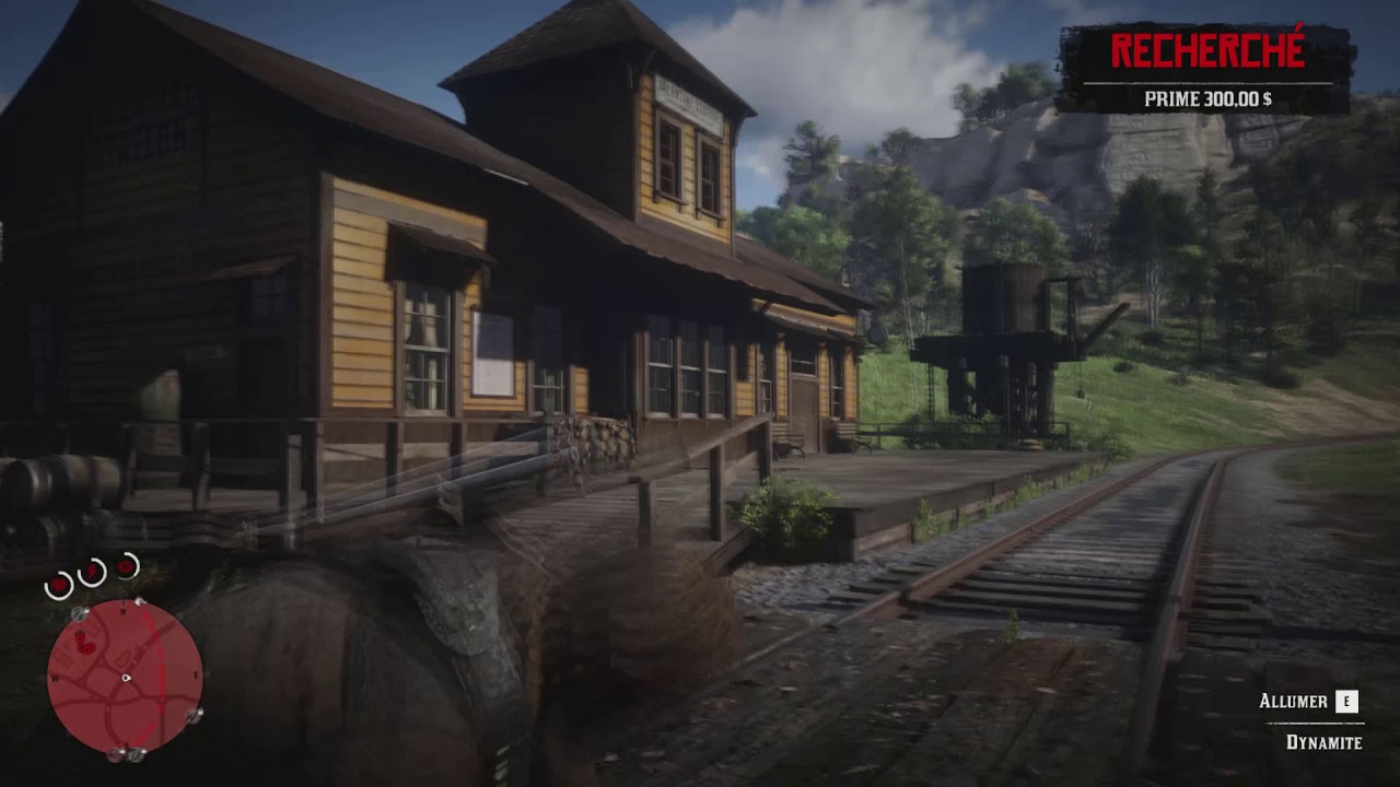 RDR2 - Knocked out by a stick of dynamite - YouTube
