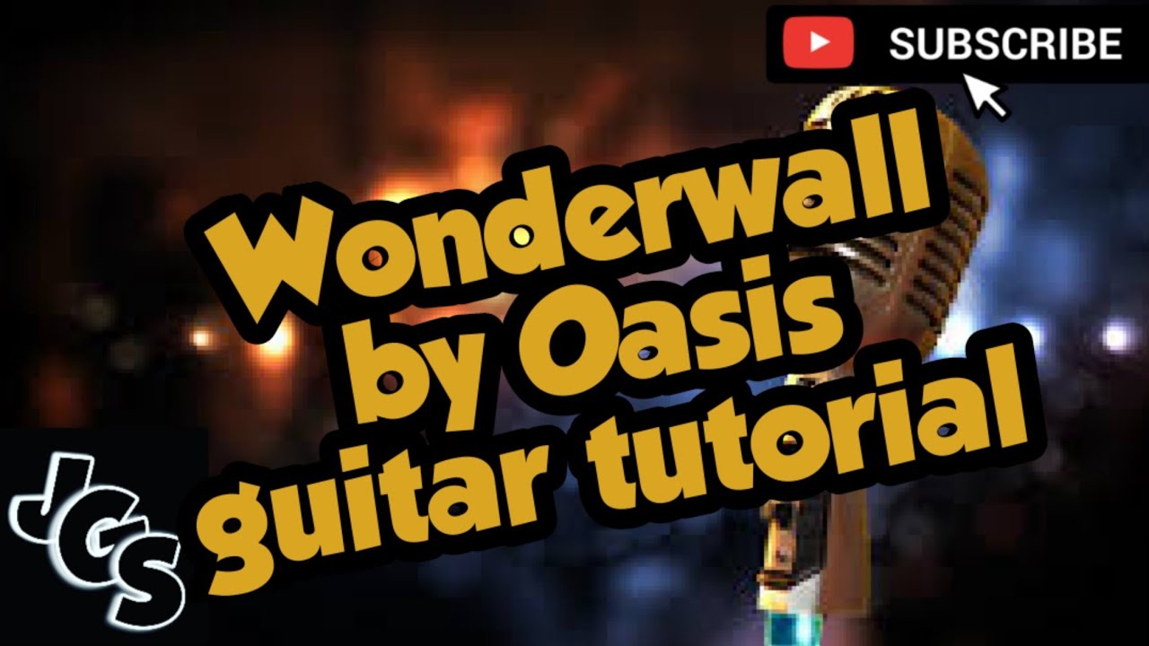 Wonderwall by Oasis guitar tutorial - YouTube