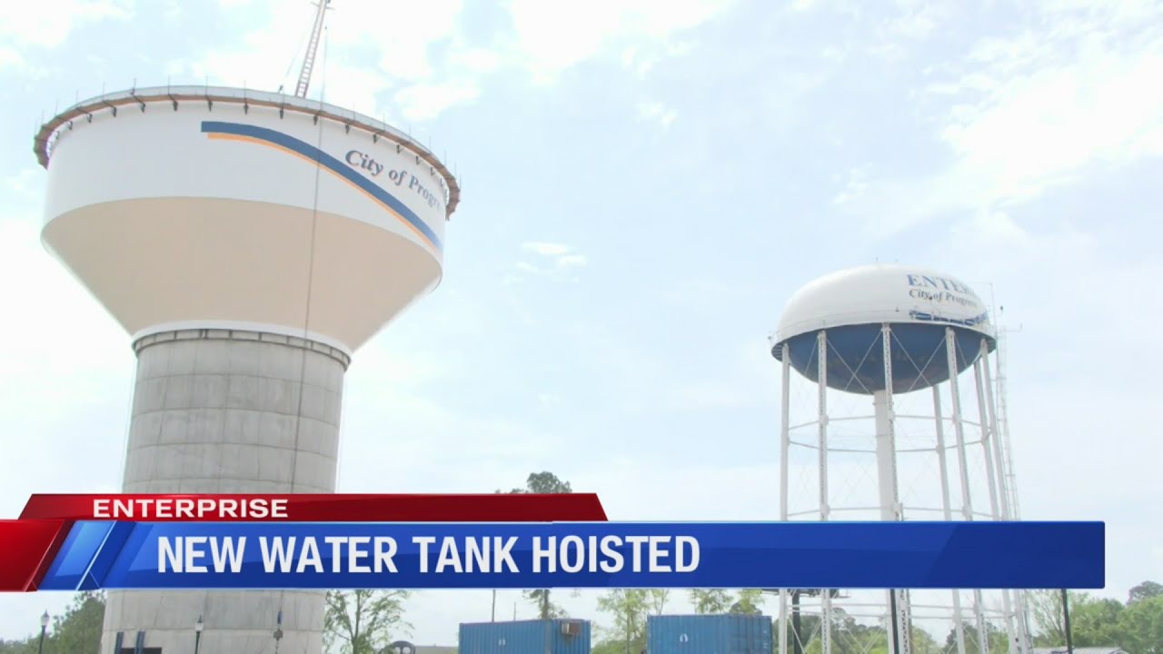 new enterprise water tank on boll weevil circle - YouTube