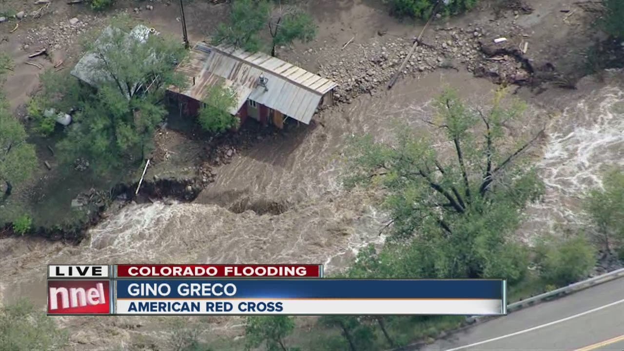 First look at the flooding in Lyons - YouTube